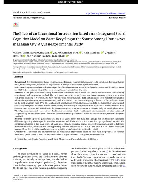 Pdf The Effect Of An Educational Intervention Based On An Integrated
