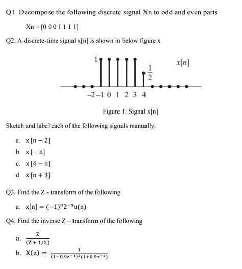 Solved Q1 Decompose The Following D