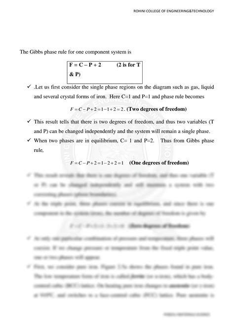 Single Component System Phase Diagram Phase Component Sulphu