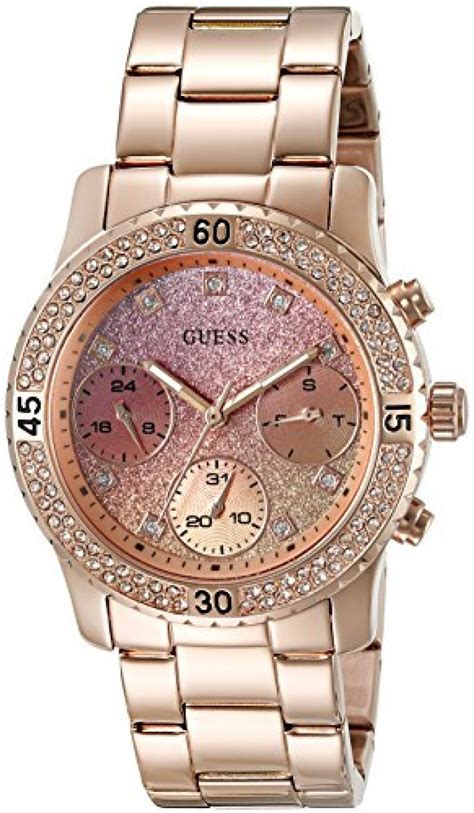 Guess Womens Stainless Steel Crystal Casual Watch — Deals From Savealoonie