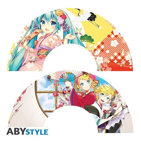 Hatsune Miku Vėduoklė „hatsune Miku And Twins Kimono”
