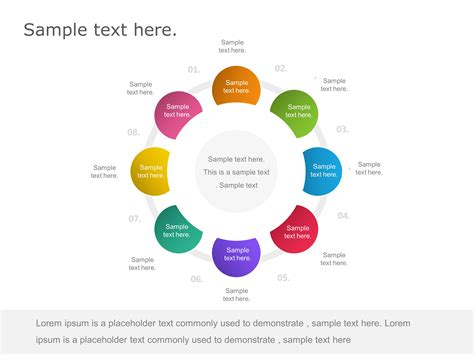 8 steps circle powerpoint template