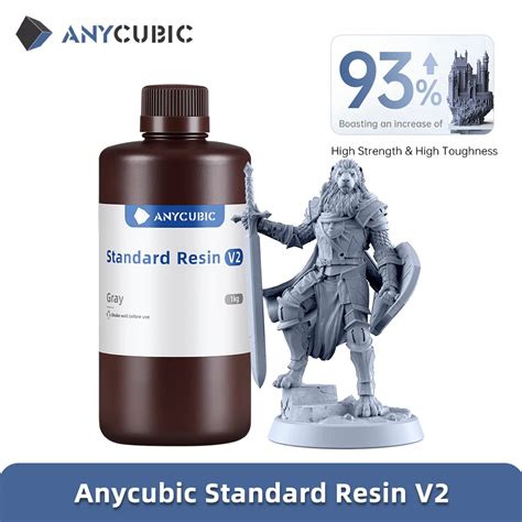 3d 인쇄재료 Anycubic 포톤 3d 프린터용 Uv 표준 송진 V2 포톤 모노 X 인쇄 재료 Lcd Uv 민감성 일반 1kg 액체 405nm Best Top5