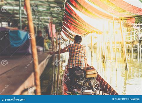 Wat Takien Floating Market In Nonthaburi Thailand Editorial Stock Image