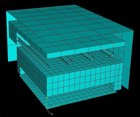 2 1 8 th finite element model and mesh of simplified processing