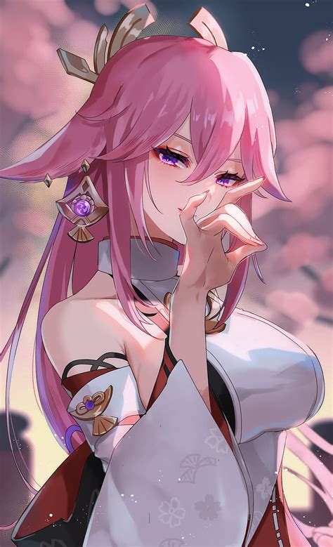 原神インパクト、 八重神子、 Hdデスクトップの壁紙 Wallpaperbetter