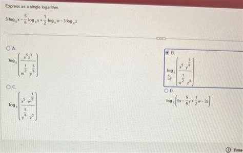 Solved Express As A Single Logarithm Chegg Com