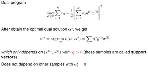 Solved SVM Means Support Vector Machine Dual Problem Of An Chegg Com