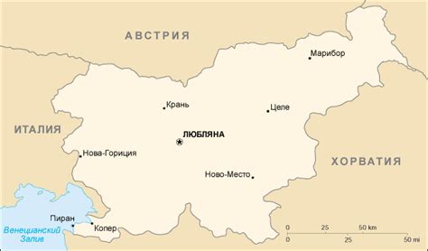 Словения карта Словении