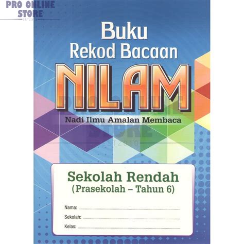 Terbaru 2022 Buku Rekod Bacaan Nilam Sekolah Rendah Buku Nilam Shopee