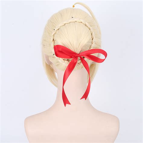 Saber Arturia Pendragon Cosplay Wig Of Fate Costume Play Wigs Halloween