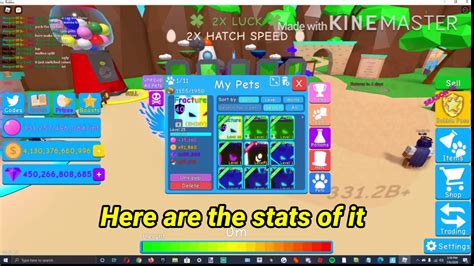 Making A Shiny Fracture Maxed Stats Roblox Bgs Youtube