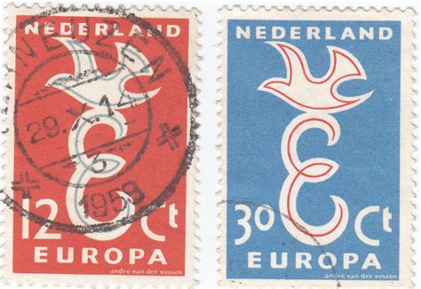 Rainbow Stamps And Coins Europe CEPT 04 1958