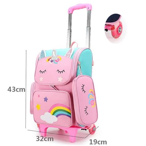 Mochilas Escolares De Unicornio De Dibujos Animados Para Niñas Mochila