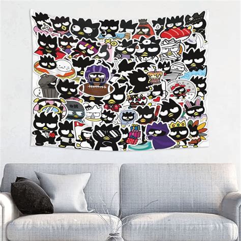 Badtz Maru Wall Tapestry Anime Poster For Bedroom Aesthetics Funny Room
