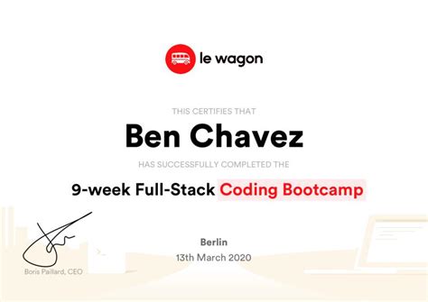 Benjamin Chavez Weiss On Linkedin Lewagon Coding Bootcamp Html Css Javascript Ruby