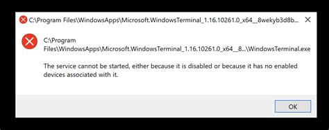 Error The Service Cannot Be Started Either Because It Is Disabled Or Because It Has No Enabled