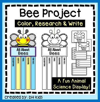 Bee Research Project Insect Science Report Bee Craftivity Insect Research