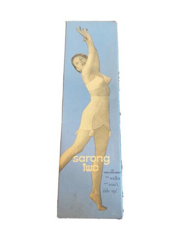 Vintage Sarong Two Criss Cross Girdle Size 32 4584983878