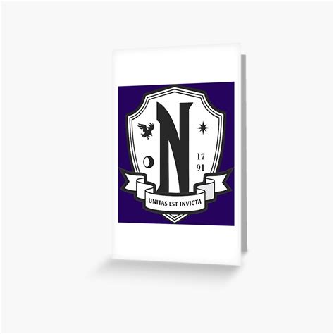 Wednesday Nevermore Academy Crest Nevermore Academy School Logo
