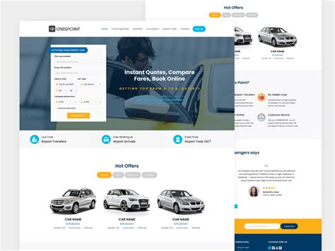 Online Car Booking Website Landing Page By Nure Alam Jabin On Dribbble