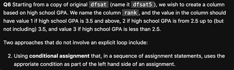 Solved Q6 Starting From A Copy Of Original Dfsat Name It
