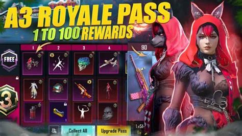A3 Royale Pass Rewards 1 To 100 Leaks Free Crossbow Upgrade