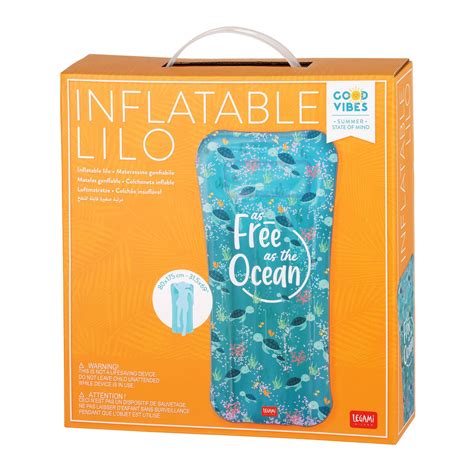 Inflatable Lilo Good Vibes Sea Turtle