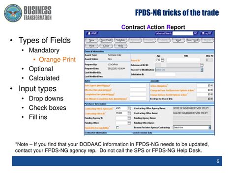 Ppt Dod Training For Fpds Ng Migration Fpds Ng Tricks Of The Trade 20