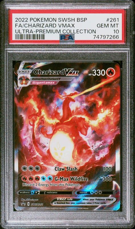 Mavin 2022 Pokémon Zard Upc Promo Charizard Vmax 🔥 Swsh261 Psa 10 💎