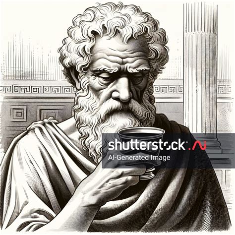 Socrates Drinks Poison Ai Generated Image 2505316045 Shutterstock