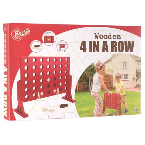 giant wooden 4 in a row connect four garden game
