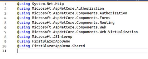 Project Structure Of Blazor In Aspnet Core