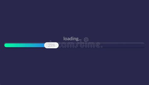 Progress Load Bar Indicator Of Status Download Graphic Icons Of