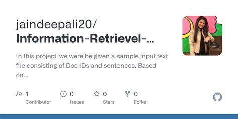 GitHub Jaindeepali20 Information Retrievel Boolean Query And Inverted