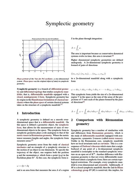 Symplectic Geometry Pdf Topology Differential Topology