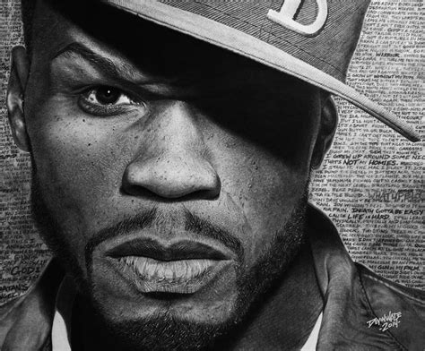 50 Cent Hyper Realism Drawing By Devinwade On Deviantart