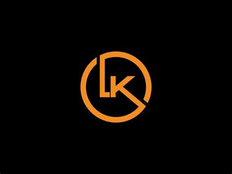 Diseño de logotipo lk Vector Premium