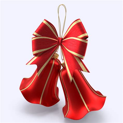 크리스마스 빨간 종 3d 모델 39 Obj Max Fbx Free3d