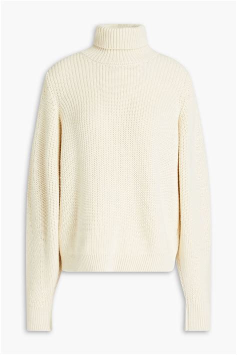 Caes Ribbed Merino Wool Turtleneck Sweater The Outnet