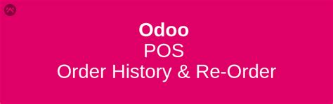 Odoo Pos Order History And Re Order Pos Reorder Webkul Blog
