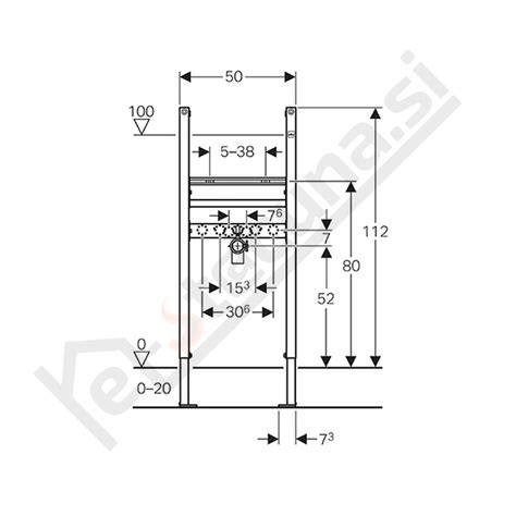 Geberit Duofix Basic Za Umivalnik 112cm Stoječa Armatura E Stacuna