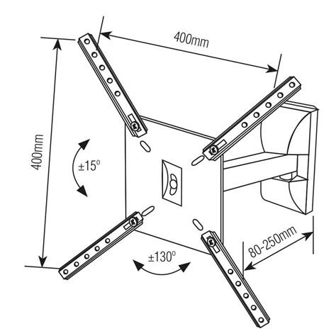 Suporte Articulado Para Tv Led Lcd Plasma 3d Smart Tv De 10 A 55