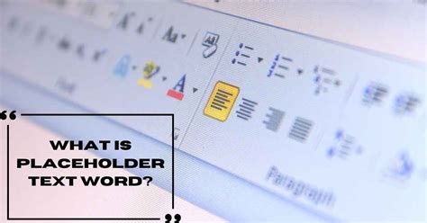 What Is Placeholder Text Word Lipsum Hub