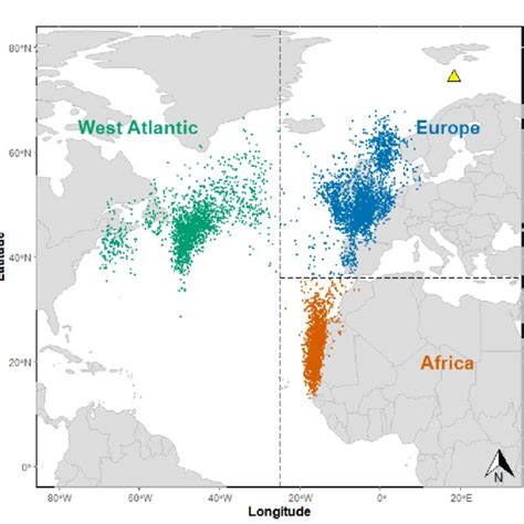 Winter Distribution November January Of The Tracked Great Skuas I E