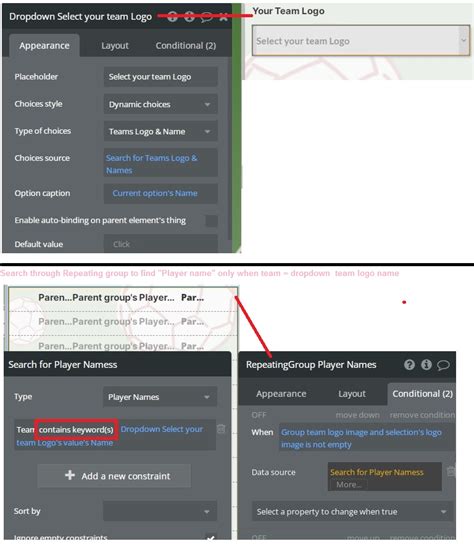 Search Using Ffropdown Value Constraint Database Bubble Forum