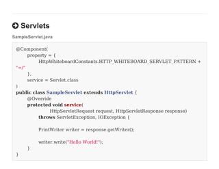 Whiteboard OSGI Compendium How Web Apps Should Have Been R Auge PPT