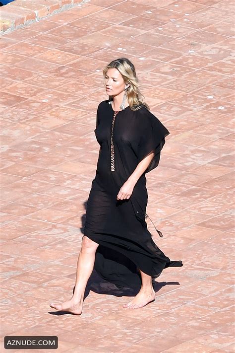 Kate Moss Braless For A New Photoshoot In Capri Italy Aznude
