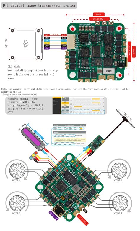 Neutronrc At32f435 Mini Aio 32 Bit Am32 Esc Board Flight Controller W Newbeedrone
