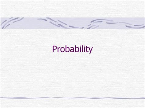 PPT Probability PowerPoint Presentation Free Download ID 6118667
